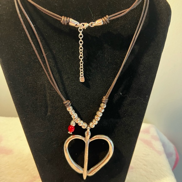 UNO de 50 | Jewelry | Authentic Uno De 5 Heart Necklace On Leather ...